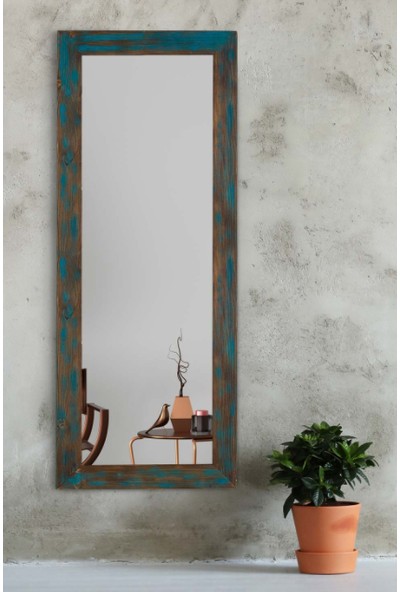 Bluecape Doğal Ağaç Ahşap 58 x 148 cm Mavi Eskitme Boy Aynası Bluecape Doğal Ağaç Ahşap 58 x 148 cm Mavi Eskitme Boy Aynası