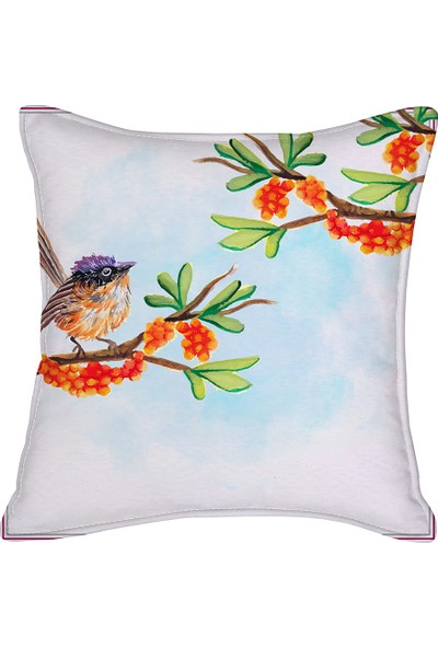 Mapka Home 3D Çift Yüz Digital Baskılı 43 x 43 cm Dekoratif Yastık