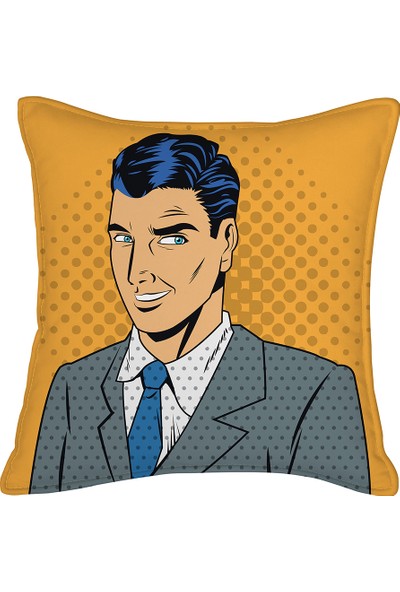 Mapka Home 3D Çift Yüz Digital Baskılı 43 x 43 cm Dekoratif Yastık