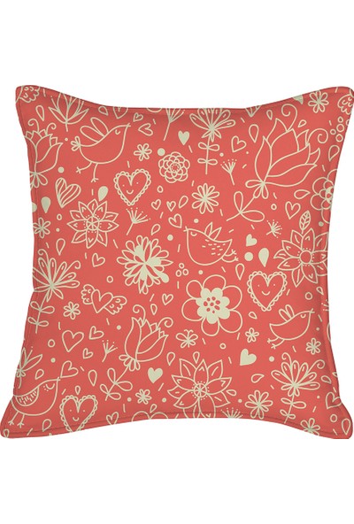 Mapka Home 3D Çift Yüz Digital Baskılı 43 x 43 cm Dekoratif Yastık