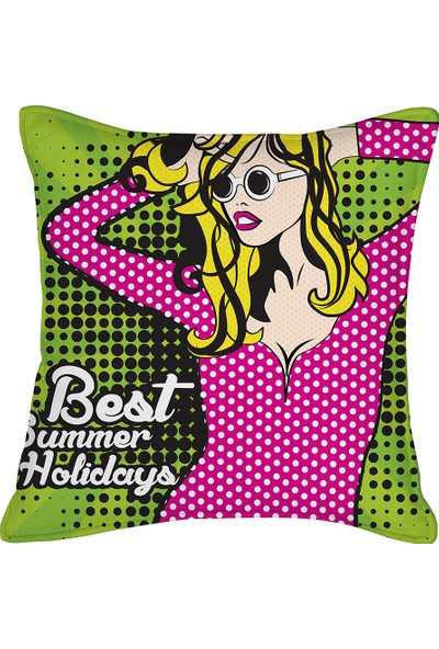 Mapka Home 3D Çift Yüz Digital Baskılı 43 x 43 cm Dekoratif Yastık