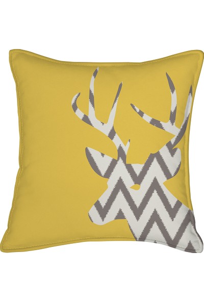 Mapka Home 3D Çift Yüz Digital Baskılı 43 x 43 cm Dekoratif Yastık