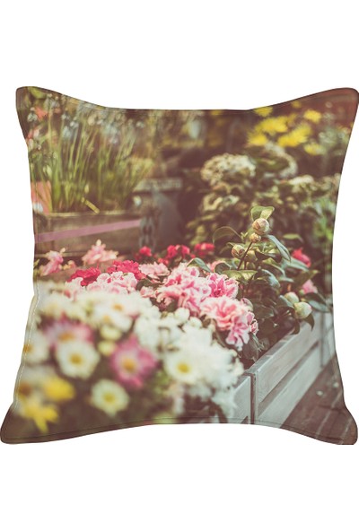 Mapka Home 3D Çift Yüz Digital Baskılı 43 x 43 cm Dekoratif Yastık