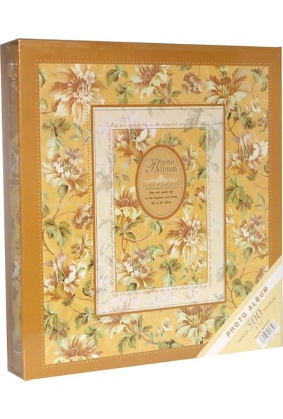 Sara 10X15CM 500 Lük Desenli Kutulu Fotoğraf Albümü Sarı Sara 10X15CM 500 Lük Desenli Kutulu Fotoğraf Albümü Sarı