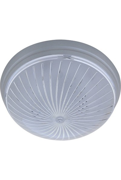 Horoz Zagrap 15W E27 Duy Tavan - Duvar Ufo Armatürü Gümüş