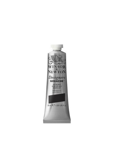 Winsor & Newton : Designers Guaj Boya : 37 ml : Jet Black 335 S.1 Winsor & Newton : Designers Guaj Boya : 37 ml : Jet Black 335 S.1