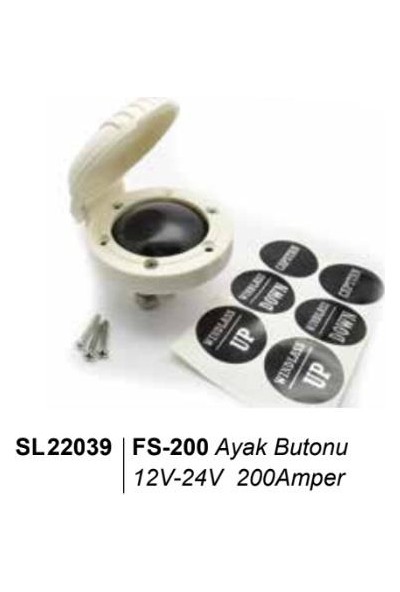 FS-200 Ayak Butonu 12-24 V 200 Amper