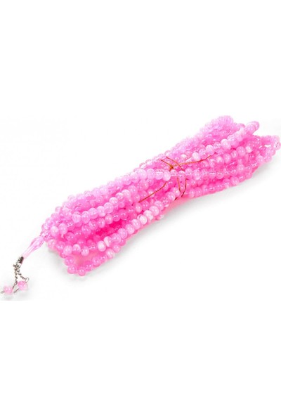 Hac Dünyası 500'LÜK Tesbih Açık Pembe