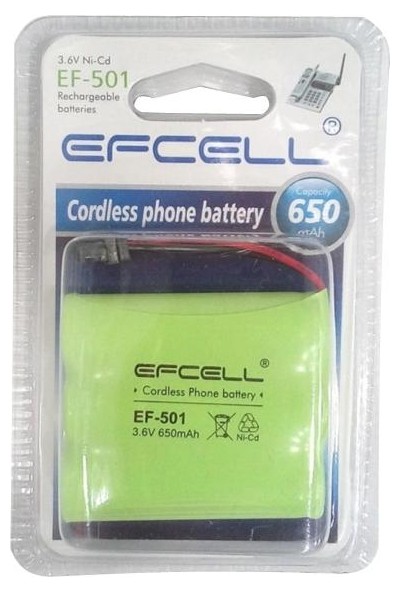 Efcell Telsiz Telefon Pili 3.6V 650MAH Ni-Cd Efcell F-501 Efcell Telsiz Telefon Pili 3.6V 650MAH Ni-Cd Efcell F-501