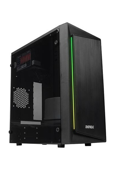 Everest BLAZON RGB Led Şeritli Peak 250W Akrilik Panel Gaming Oyuncu Bilgisayar Kasası Everest BLAZON RGB Led Şeritli Peak 250W Akrilik Panel Gaming Oyuncu Bilgisayar Kasası
