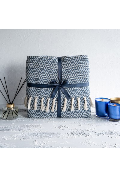 Karaca Home Levi Lacivert Çift Kişilik Pike