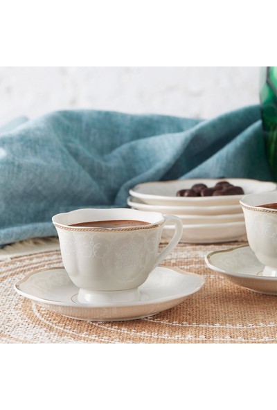 Karaca Margaret 6 Kişilik Kahve Fincanı Takımı 80 ml
