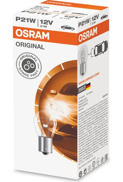 Osram 7506 Tek Duy Stop Sinyal Fren Ampulü 12 V 21W Osram 7506 Tek Duy Stop Sinyal Fren Ampulü 12 V 21W