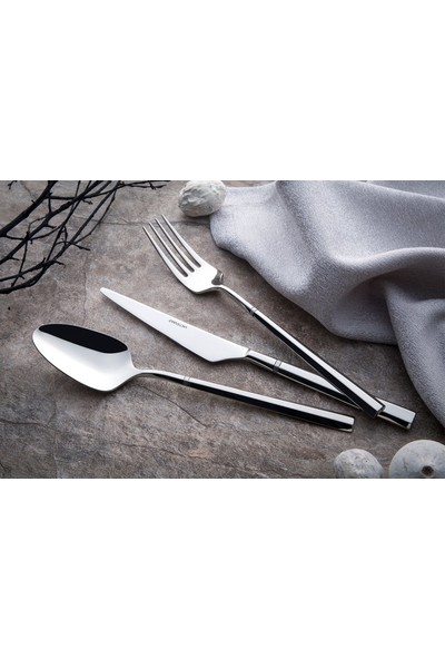 Emsan Premium Penta 84 Parça 12 Kişilik Çatal Kaşık Bıçak Seti Lüks Kutulu Emsan Premium Penta 84 Parça 12 Kişilik Çatal Kaşık Bıçak Seti Lüks Kutulu