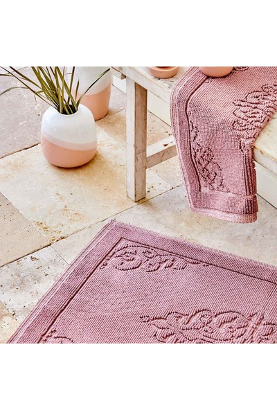 Karaca Home Milly Mürdüm 2li Paspas Set Karaca Home Milly Mürdüm 2li Paspas Set