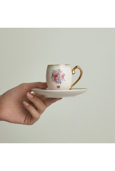 Karaca Floral 2 Kişilik Kahve Fincan Takımı