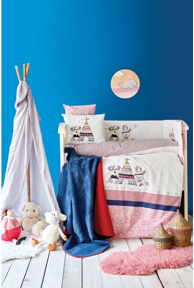 Karaca Home Tent Aplike /Nakış 13 Parça Bebek Seti Karaca Home Tent Aplike /Nakış 13 Parça Bebek Seti