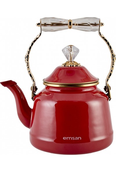 Emsan Troy Vintage İndüksiyon Tabanlı Kırmızı Kettle