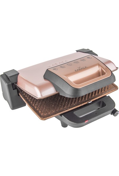 Karaca Rosegold Granit Izgara ve Tost Makinesi 2000W