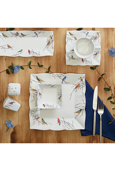 Emsan Manyas 32 Parça 6 Kişilik Porselen Kahvaltı/Servis Takımı