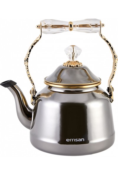 Emsan Troy Vintage İndüksiyon Tabanlı Siyah Kettle