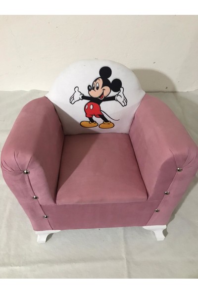Nesil Kanepe Tay Tüyü Silinebilir Kumaş Baskılı Çocuk Koltuğu Mouse