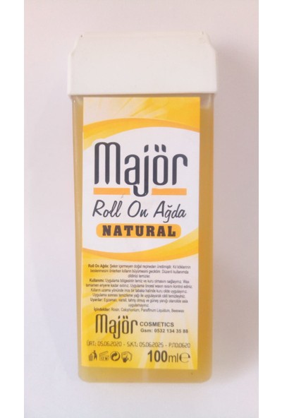 Bio Majör Rollon Ağda Natürel 100 ml Bio Majör Rollon Ağda Natürel 100 ml