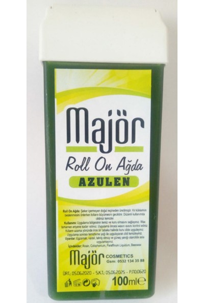 Bio Majör Rollon Ağda Azulen 100 ml Bio Majör Rollon Ağda Azulen 100 ml