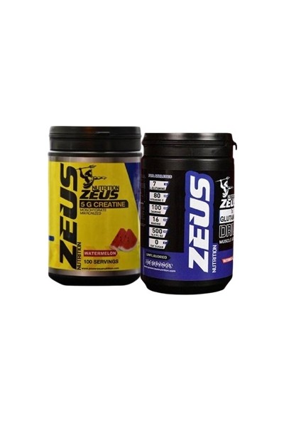 Zeus Nutrition Glutamine 500 gr + Zeus Nutrition Creatine 500 gr Zeus Nutrition Glutamine 500 gr + Zeus Nutrition Creatine 500 gr