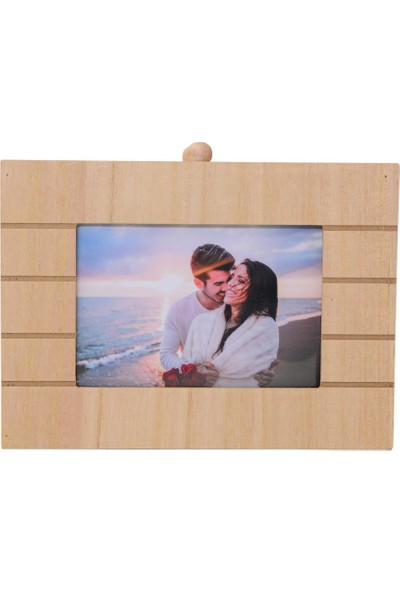 Nobbystar 100'LÜK 10x15 cm Ahşap Pencereli Çekmeceli Fotoğraf Albümü