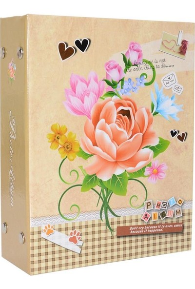 Nobbystar 100'LÜK 15x21cm Krem Çiçek Desenli Fotoğraf Albümü Nobbystar 100'LÜK 15x21cm Krem Çiçek Desenli Fotoğraf Albümü