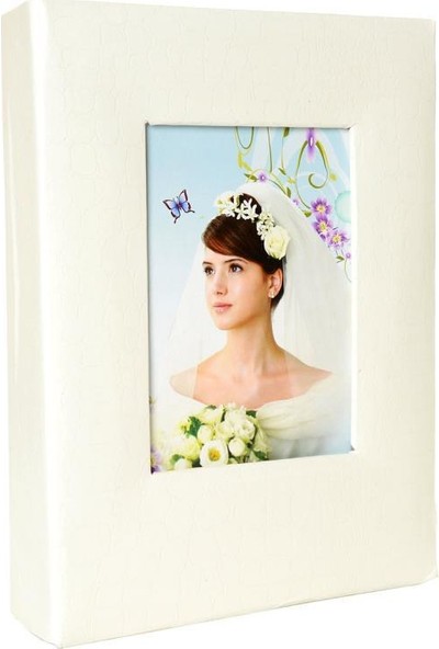 Nobbystar 100'LÜK Beyaz Deri 15x21cm Pencereli Fotoğraf Albümü Nobbystar 100'LÜK Beyaz Deri 15x21cm Pencereli Fotoğraf Albümü