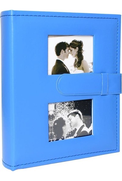 Nobbystar 100'LÜK 15x21cm. Mavi Pencereli Deri Fotoğraf Albümü Nobbystar 100'LÜK 15x21cm. Mavi Pencereli Deri Fotoğraf Albümü