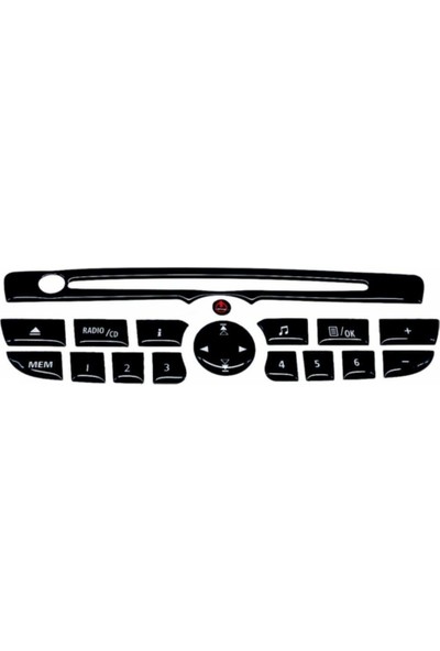 Renault Master teyp Tuş Takımı Piano Black Kaplama Renault Master teyp Tuş Takımı Piano Black Kaplama