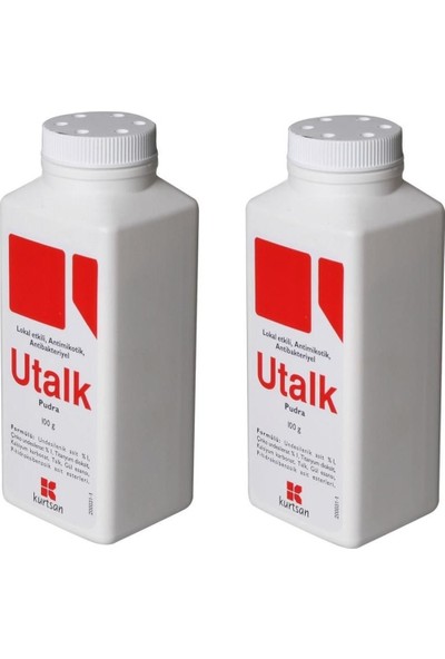 Utalk Pudra Antibakteriyel Toz Pudra 100 gr x 2 Kutu SKT:02/2021 Utalk Pudra Antibakteriyel Toz Pudra 100 gr x 2 Kutu SKT:02/2021