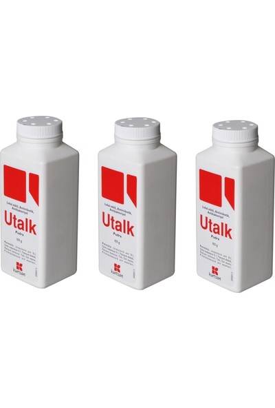 Utalk Pudra Antibakteriyel Toz Pudra 100 gr x 3 Kutu SKT:02/2021 Utalk Pudra Antibakteriyel Toz Pudra 100 gr x 3 Kutu SKT:02/2021