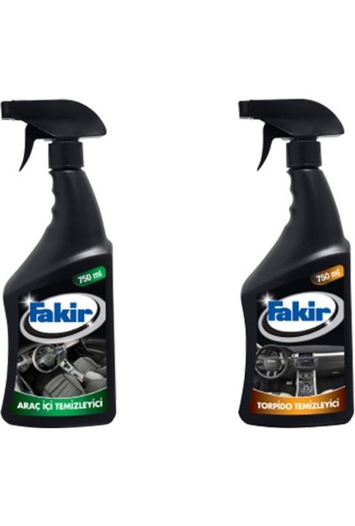 Fakir Araç Içi Temizleyici + Torpido Temizleyici Set 750 ml