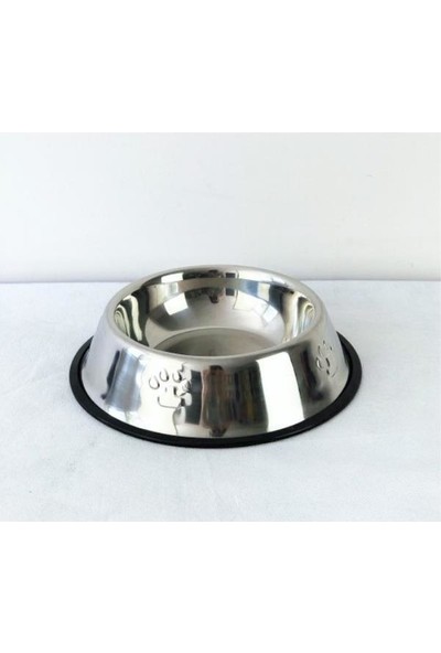 Oripet Pati Desenli Kedi Köpek Çelik Mama Kabı 22 cm 24 Oz
