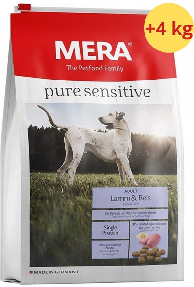 Mera Pure Sensitive Kuzulu Yetişkin Köpek Maması 12,5 + 4 kg