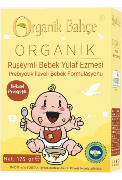 Organik Bahçe Ruşeymli Bebek Yulaf Ezmesi 175 gr Organik Bahçe Ruşeymli Bebek Yulaf Ezmesi 175 gr