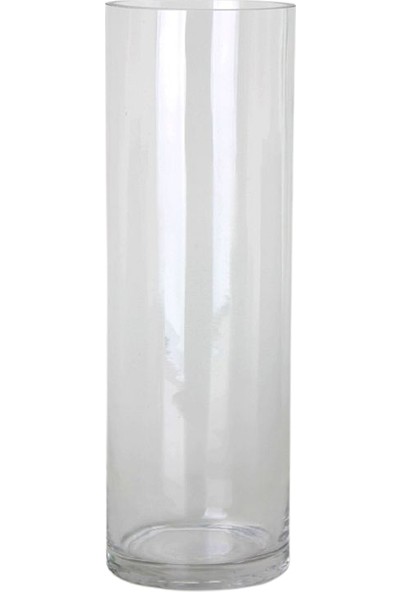 Glassy Silindir Cam Vazo 10 Çap 40 cm