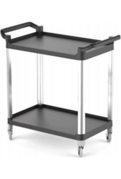 Empero Emp.Psv.02 Plastik Servis Arabası - 2 Katlı - Etrafı Açık Empero Emp.Psv.02 Plastik Servis Arabası - 2 Katlı - Etrafı Açık