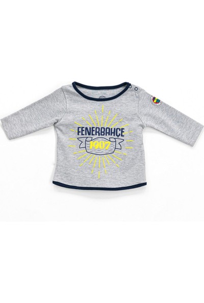 Fb Swt 017 Fenerbahçe Bebek Lisanslı Unisex Uzun Kollu 1907 T-Shirt Grimelanj