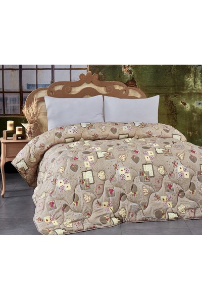 Komfort Home Baskılı Tek Kişilik Microfiber Yorgan 155X215 cm
