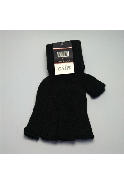 Esin Erkek Yün Triko Kesik Parmak Eldiven