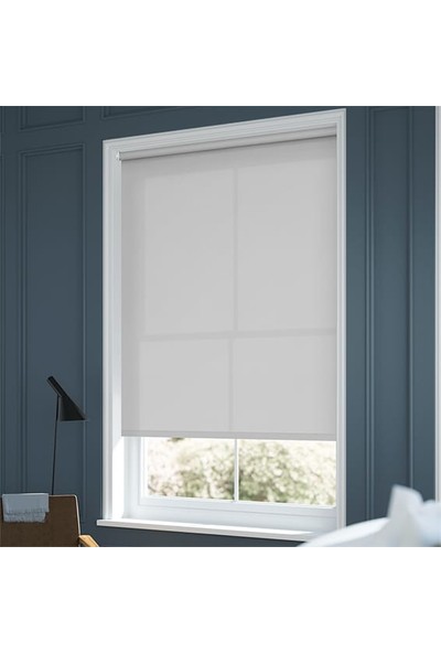 Platin Perde Sistemleri Mat Polyester Stor Perde Açık Gri Platin Perde Sistemleri Mat Polyester Stor Perde Açık Gri