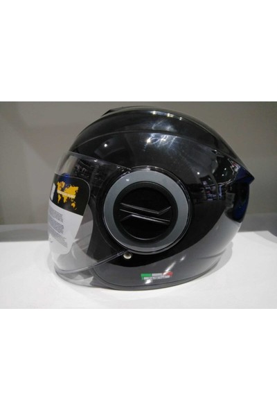 Sway SW-617 Yarım Parlak Siyah Kask