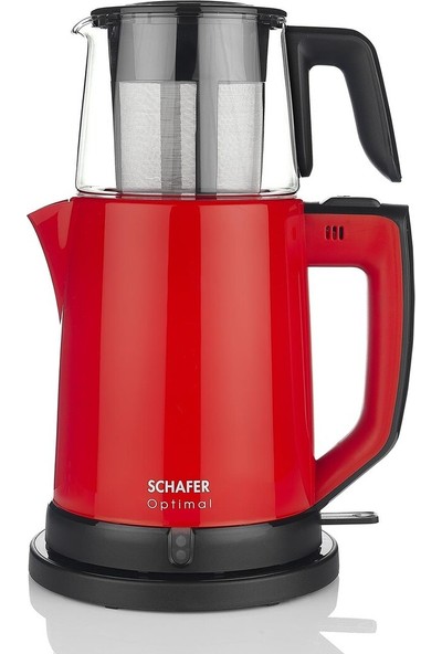 Schafer Optimal Pls Elektrikli Çay Makinesi Kırmızı