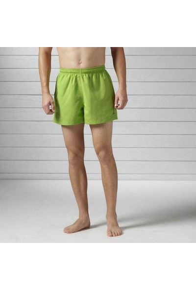 Reebok BK4743 Erkek Yeşil Deniz Şortu