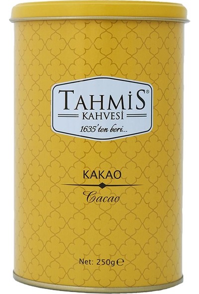 Tahmis Kakao Toz Öğütülmüş Teneke 250 gr